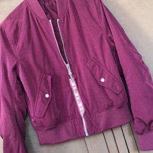 Divided | Jackets & Coats | Maroon Bomber Jacket | Poshmark